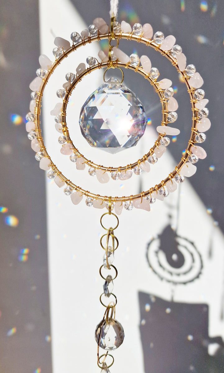 Crystal suncatcher rose quartz – Vanir Creations