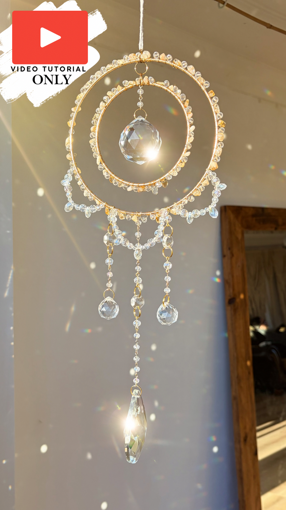 Double Hoop Suncatcher Video Tutorial + Materials Guide | Beluna ...