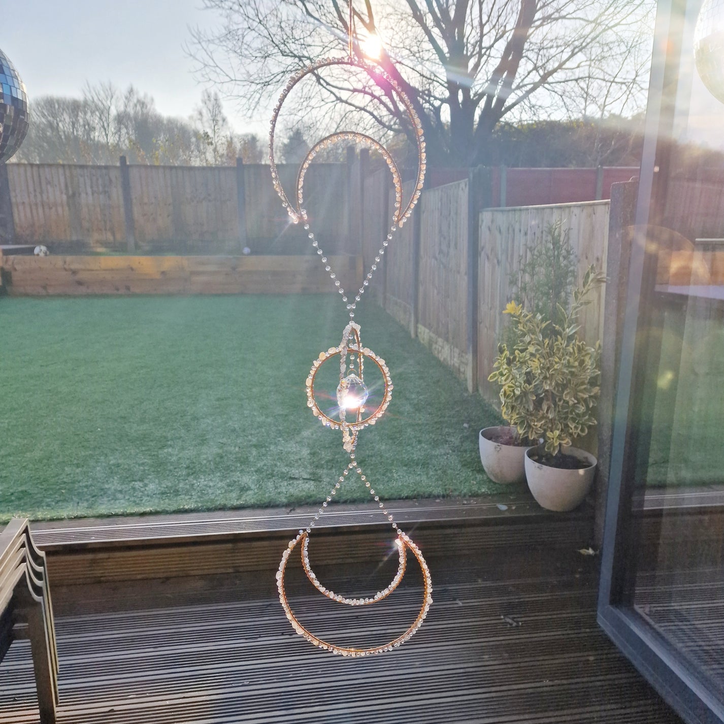 Crystal Moon Suncatcher DIY Kit Lunar Light Catcher Craft Kit - Linda ...