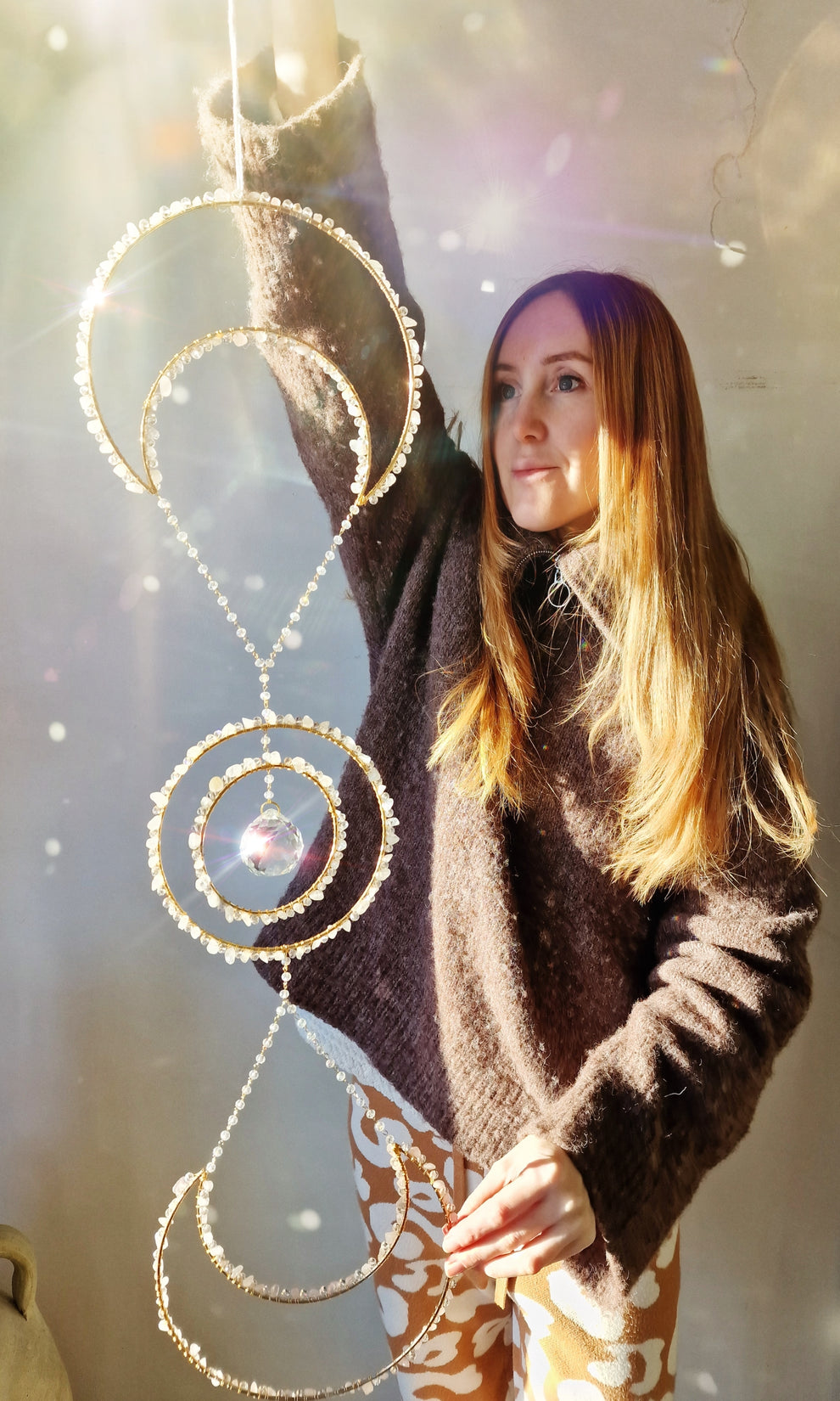 Crystal Moon Suncatcher DIY Kit Lunar Light Catcher Craft Kit - Linda ...