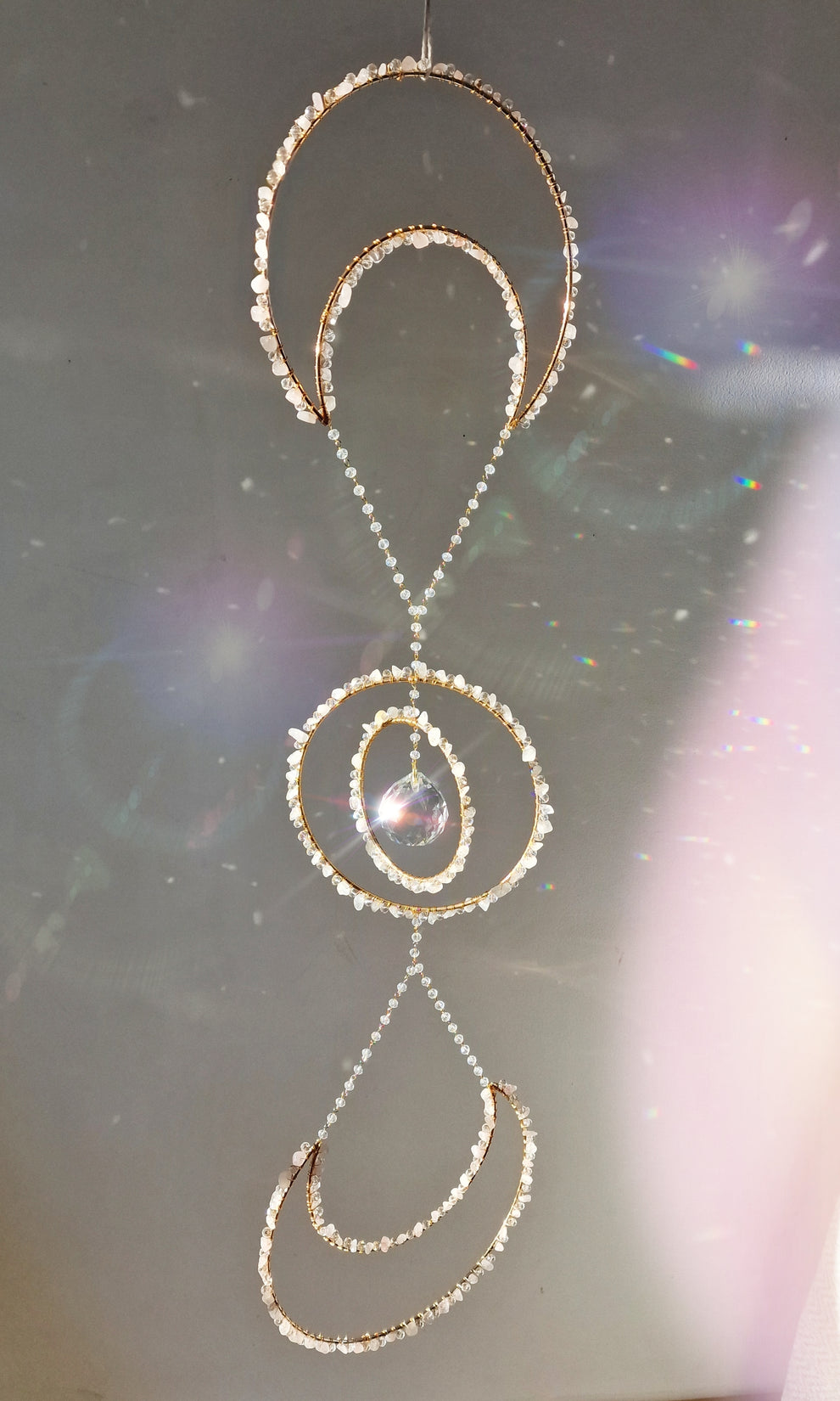 Crystal Moon Suncatcher DIY Kit Lunar Light Catcher Craft Kit - Linda ...