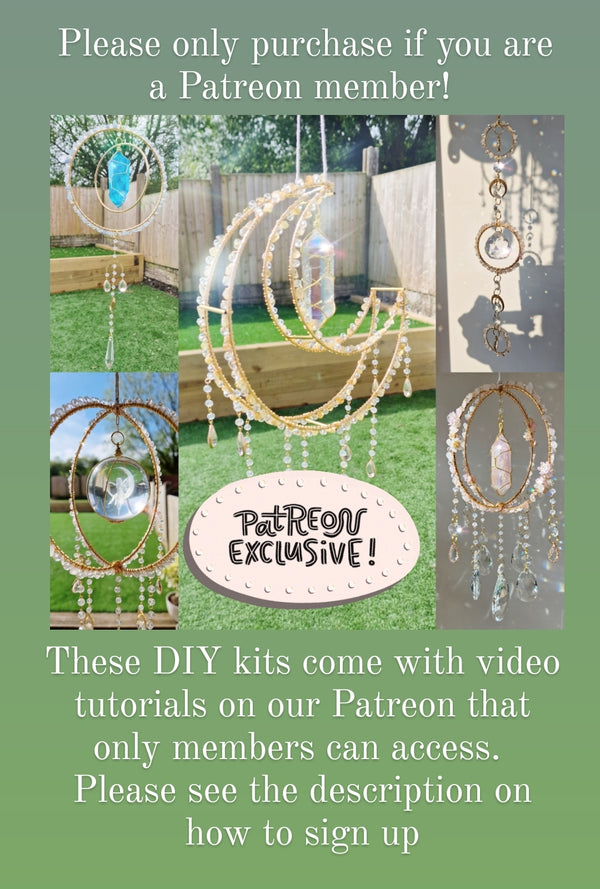 Crystal Moon Suncatcher DIY Kit Lunar Light Catcher Craft Kit - Linda ...